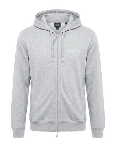 Armani Exchange Cotton French Terry Zip Hoodie - Grey