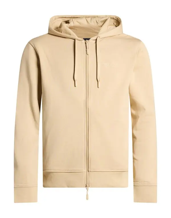 Armani Exchange Cotton French Terry Zip Hoodie - Sand