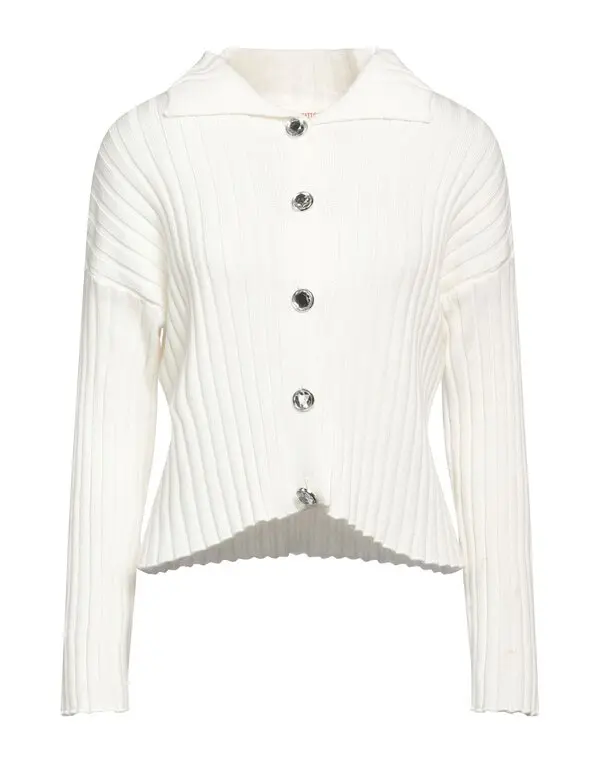 KONTATTO Knitted Cardigan - White