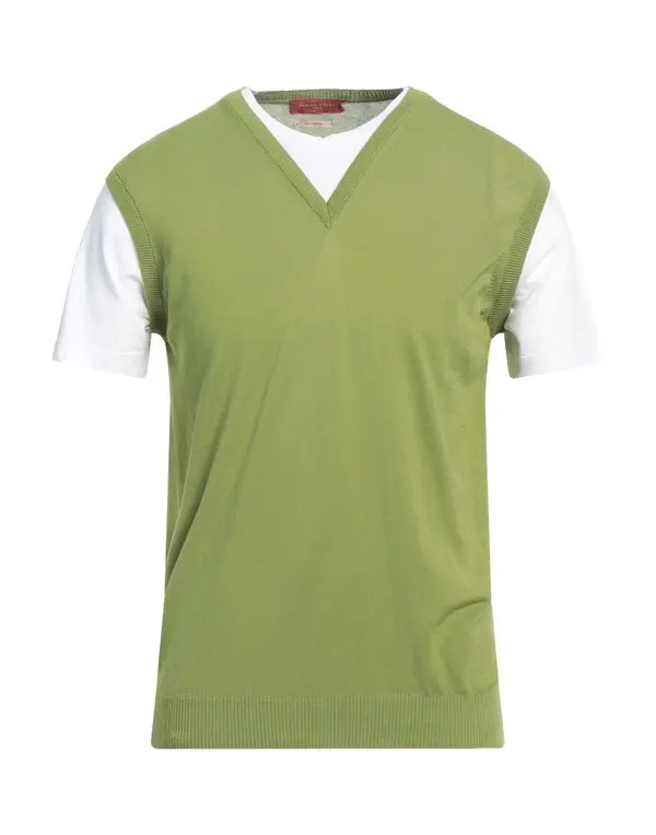 DANIELE FIESOLI Cotton Lightweight Knit Sweater - Green