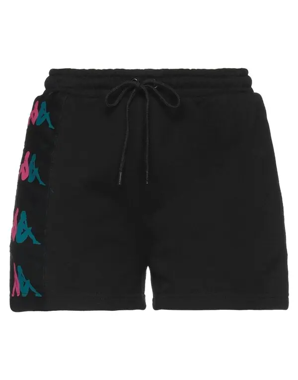 Kappa Cotton-blend Fleece Shorts - Black