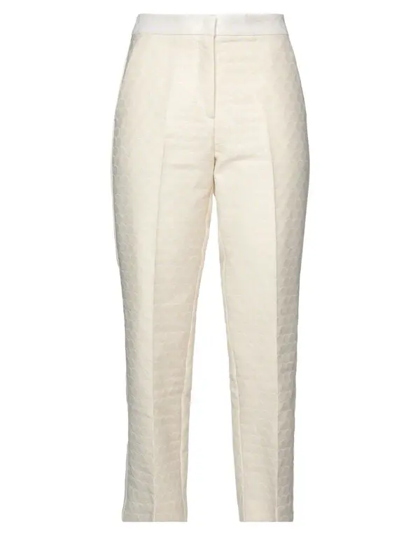 19.70 NINETEEN SEVENTY Tapered Jacquard Pants - White