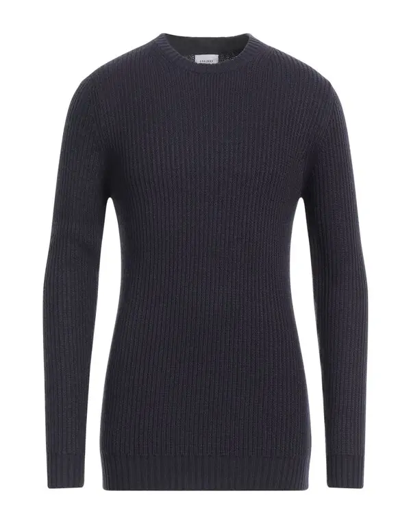 SEINSE Knitted Medium Weight Sweater - Navy Blue