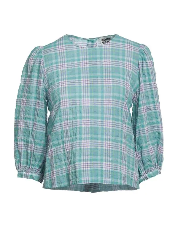 Bimba Y Lola Checked Weave Top - Blue