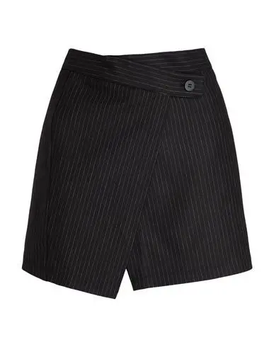 8 BY YOOX Pinstriped Mini Wrap Skirt