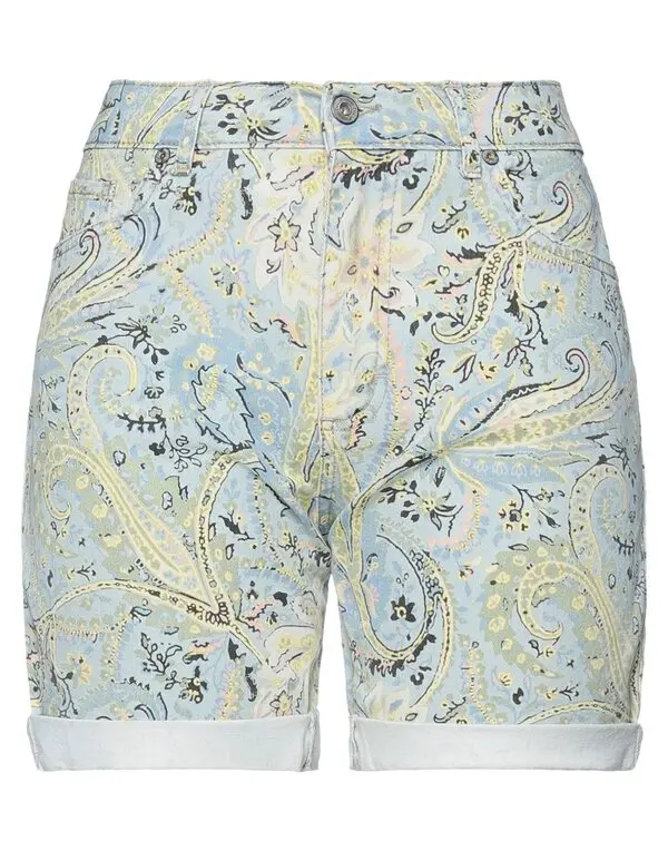 Dixie Paisley Print Shorts - Blue