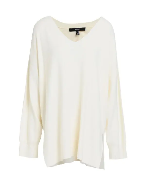Vero Moda Sweater In Ecovero Viscose Blend - White