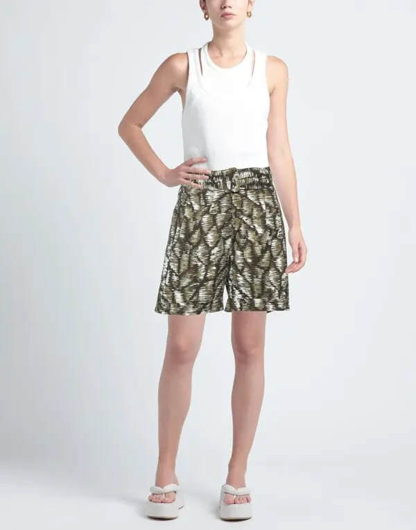 BRAND UNIQUE Military Cotton Bermuda Shorts