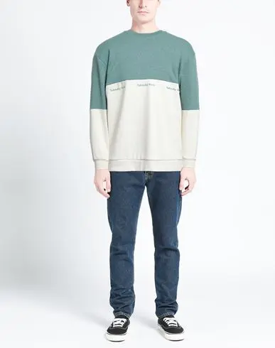 TAKESHY KUROSAWA Cotton-blend Two-tone Sweatshirt - Green