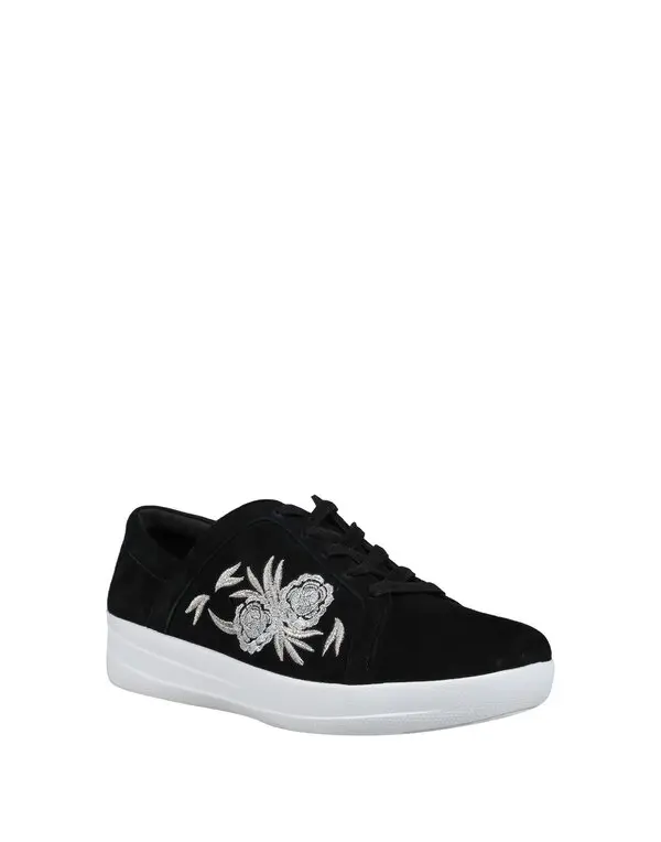 Fitflop Leather Sneakers - Black