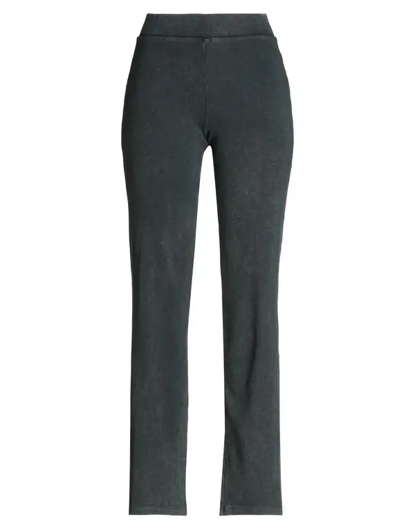 Topshop Ribbed Wide Leg Pants - Grey