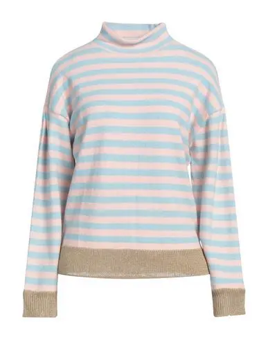 TSD12 Striped Knit Turtleneck