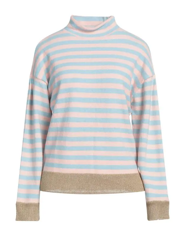 TSD12 Striped Knit Turtleneck