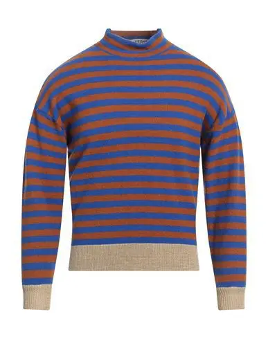 TSD12 Striped Knit Turtleneck - Tan