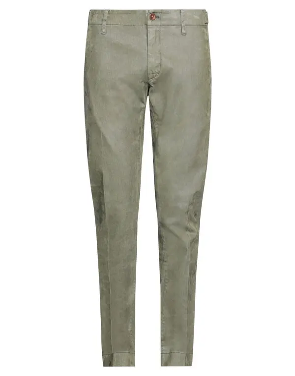 HANDPICKED Pants Size Cotton, Elastane - Sage Green