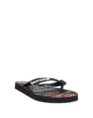 Philipp Plein Rubber Thong Sandal - Black