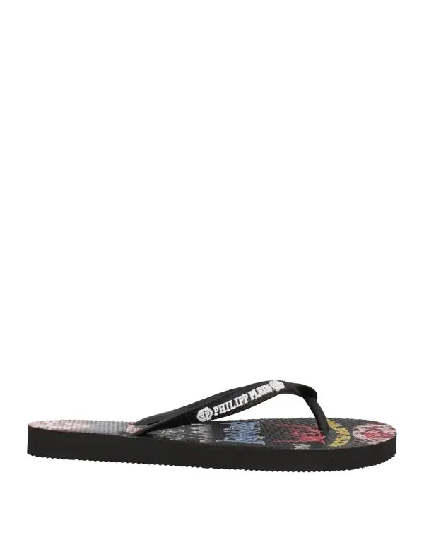 Philipp Plein Rubber Thong Sandal - Black