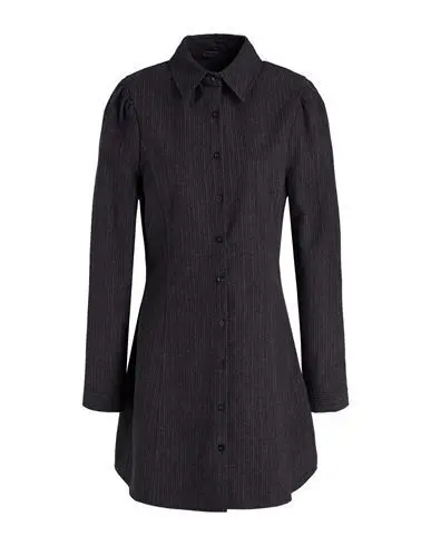 8 BY YOOX Pinstriped Flannel Mini Shirt Dress