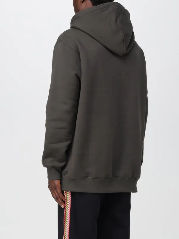 LANVIN Embroidered Logo Hoodie - Grey
