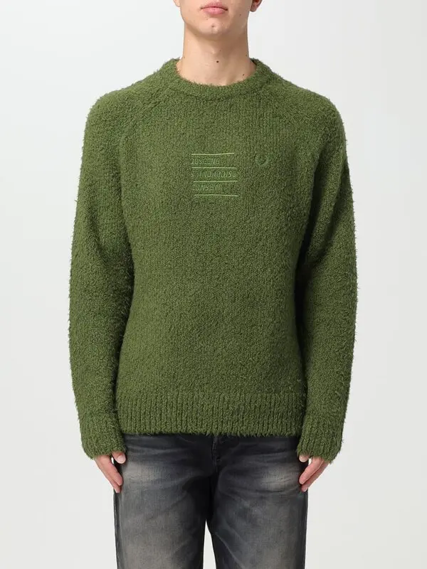 Fred Perry X Raf Simons Sweater In Green - 20% Off | Editorialist