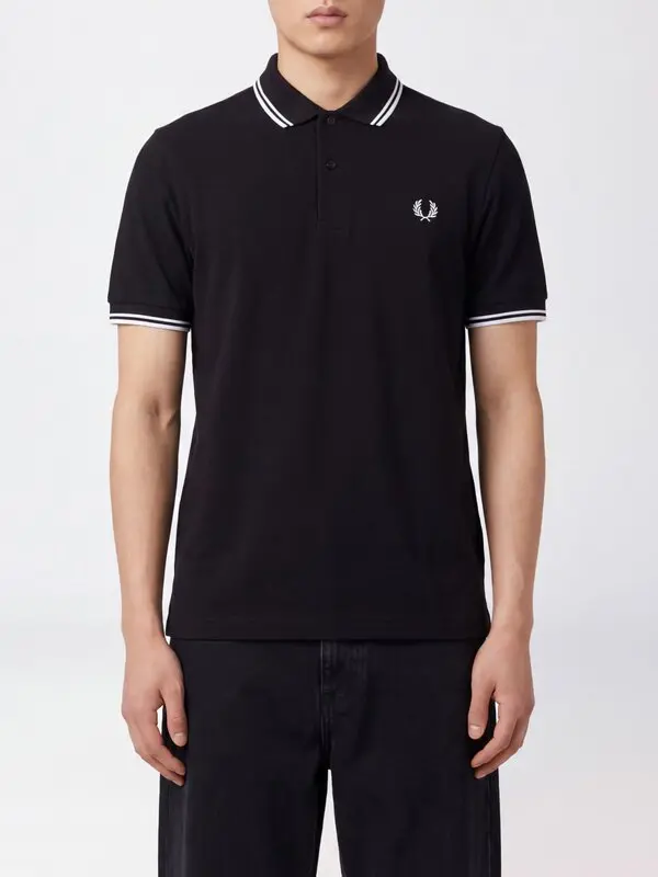 Fred Perry Short-sleeve Cotton Polo With Embroidered Logo And Contrast Trims - Multicolor
