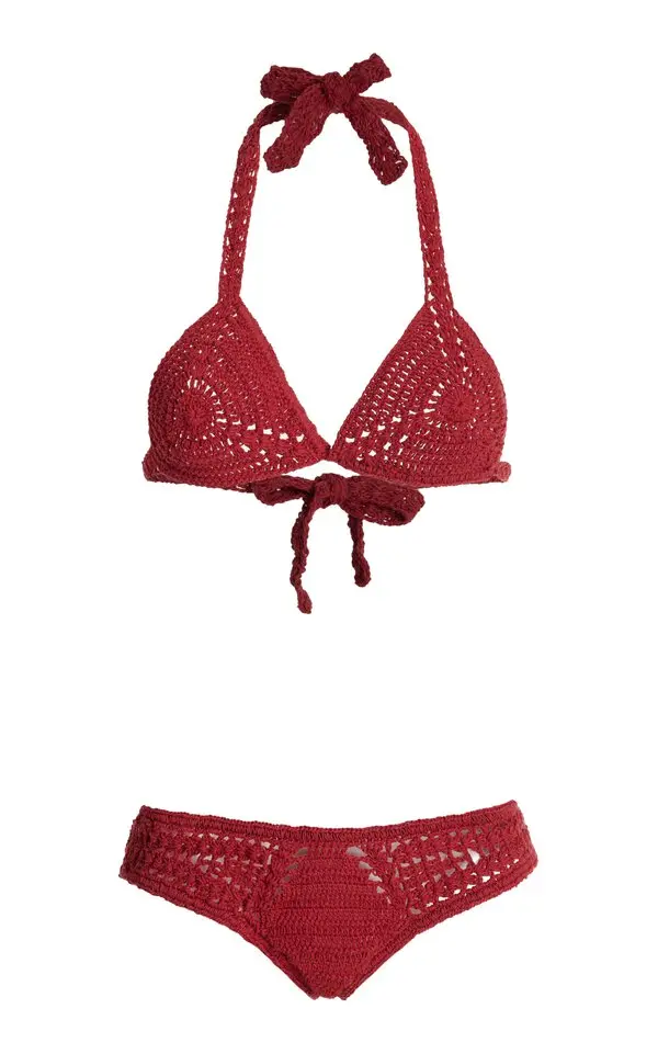 Akoia Swim Sachi Crocheted Cotton Bikini