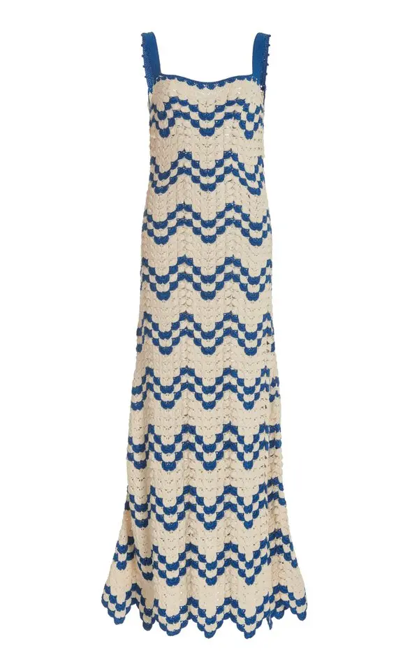 Escvdo Marea Maxi Dress - Blue | Editorialist