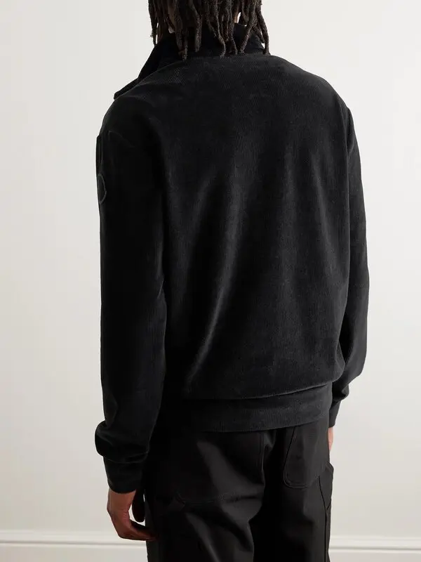 Moncler Ribbed Cotton-blend Chenille And Quilted Shell Down Zip-up Cardigan