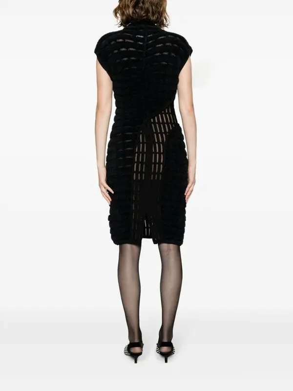 GENNY Panelled Yarn Midi Dress