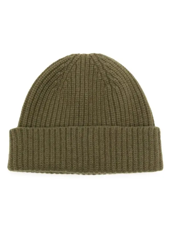 Pringle Of Scotland Ribbed-knit Beanie - Green
