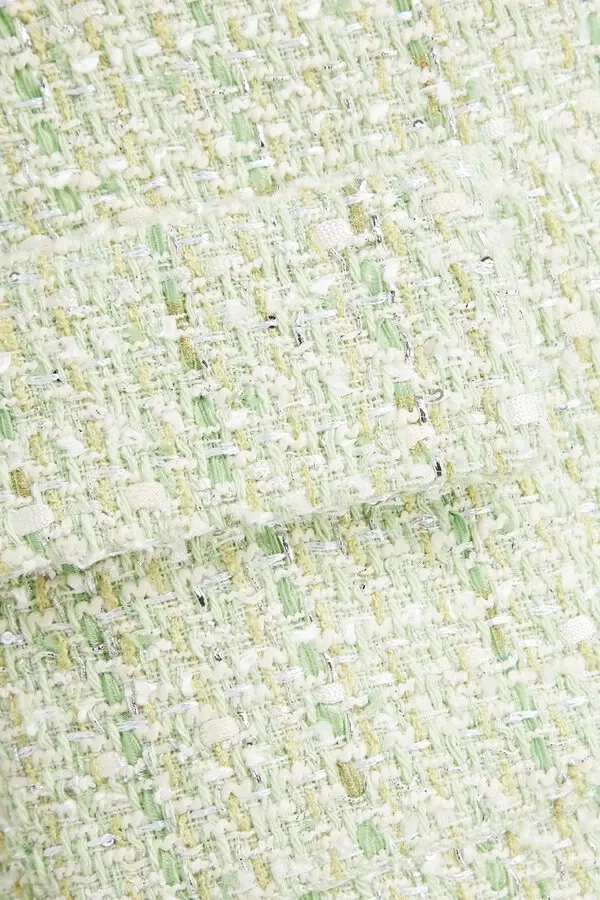 Maje Metallic Bouclé-tweed Mini Skirt