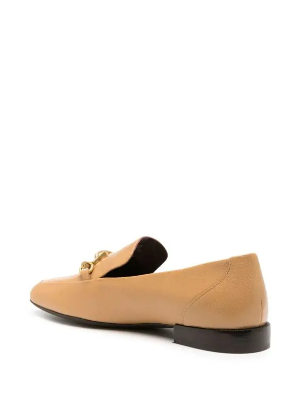 Tory Burch Jessa Horse-head Leather Loafers - Neutrals