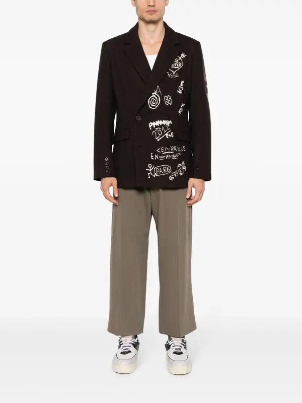 Études Studio Verneuil Embroidered-motif Blazer