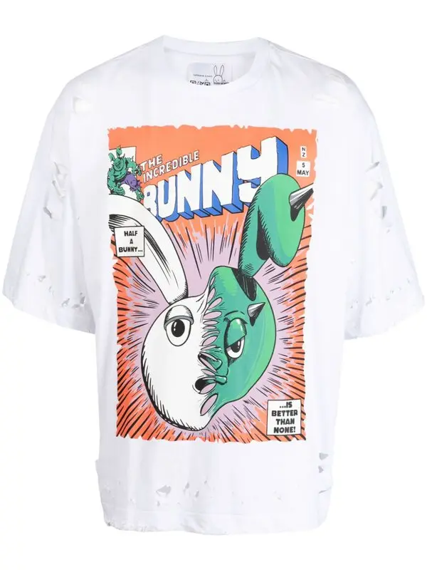 Natasha Zinko The Incredible Bunny T-shirt - White