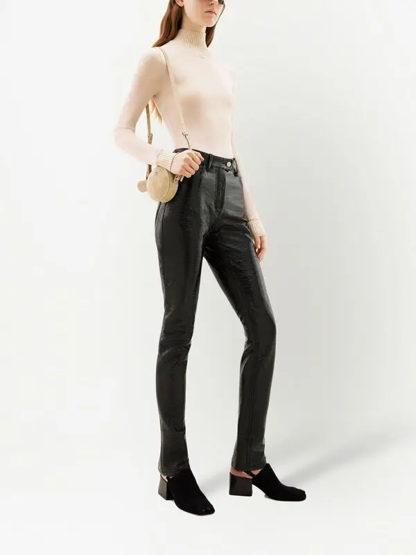 COURREGES Straight-leg Trousers - Black