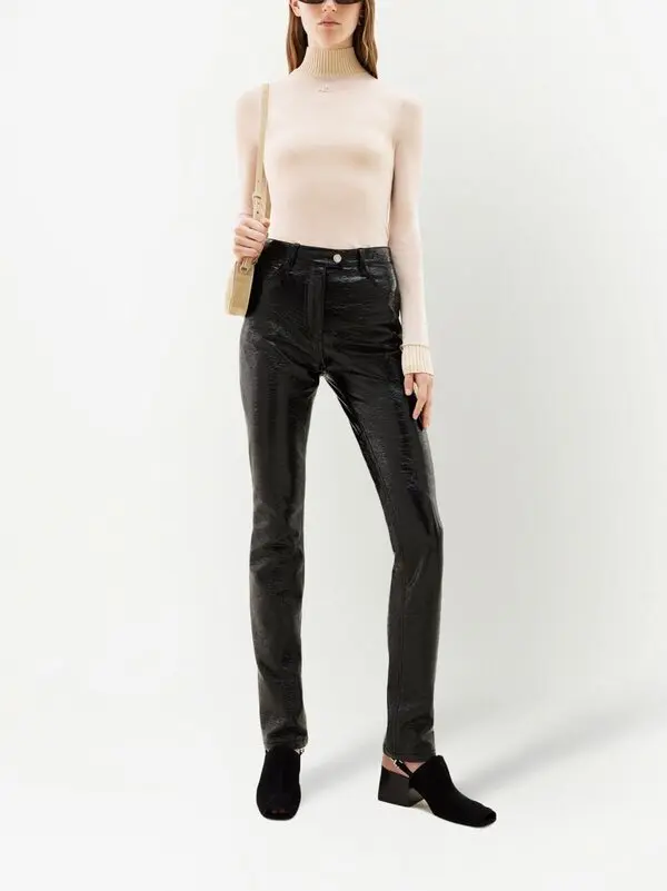 COURREGES Straight-leg Trousers - Black