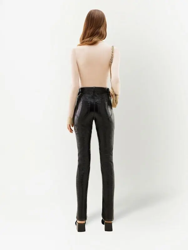 COURREGES Straight-leg Trousers - Black