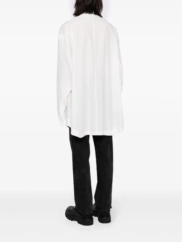 JULIUS Concealed-fastening Cotton-blend Shirt