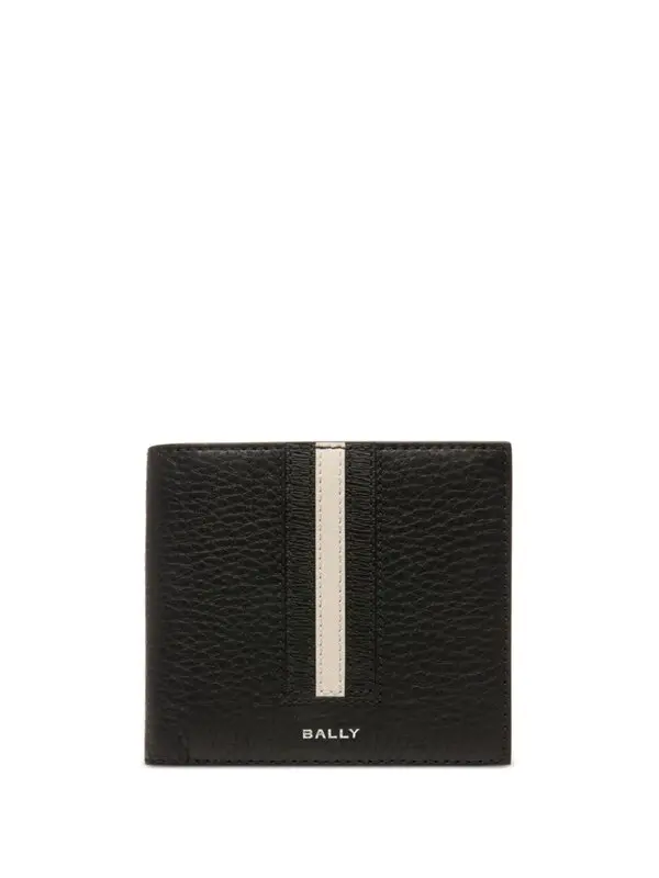 Bally Ribbon Leather Bifold Wallet - Black