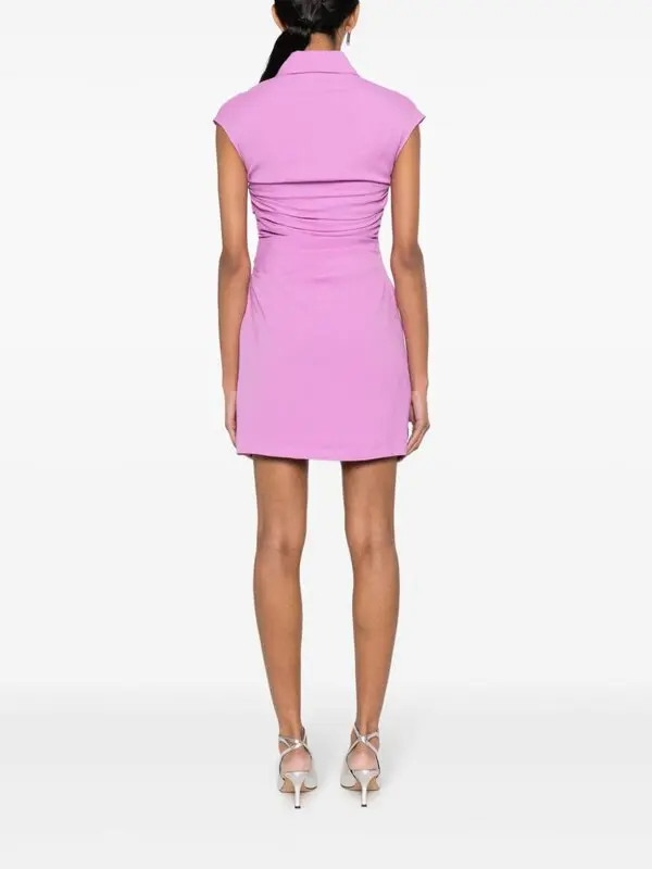Moschino Ruched Bodice Polo Minidress