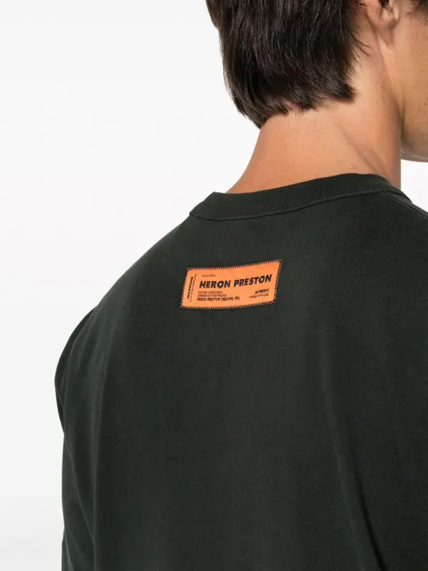 Heron Preston Graphic-print Cotton T-shirt - Green