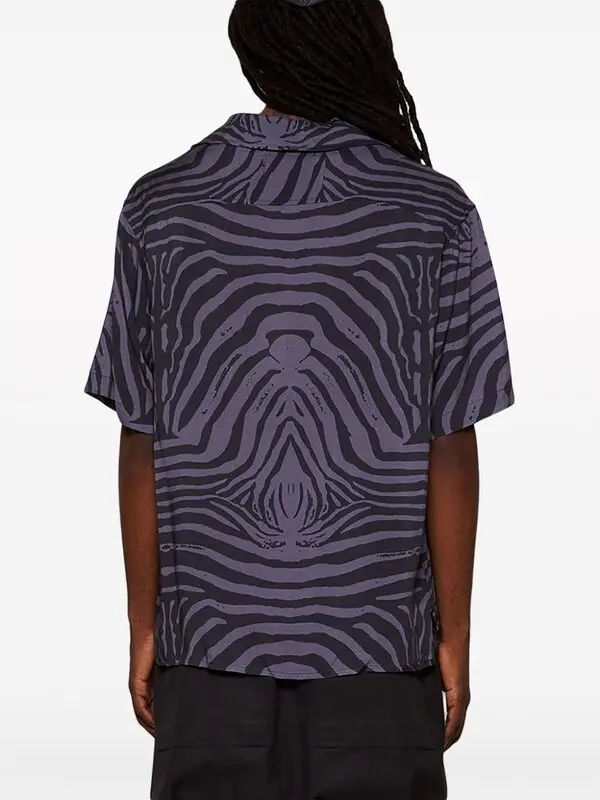 Rhude Zebra-print Short-sleeve Shirt