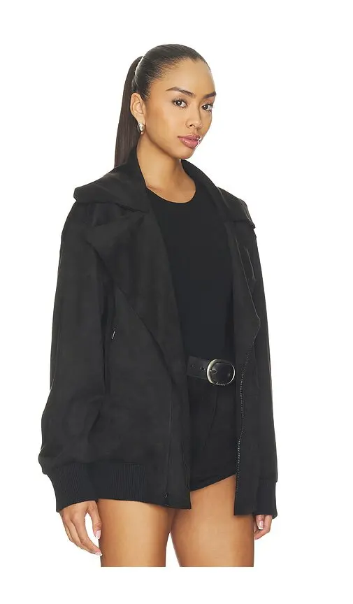 Norma Kamali Oversized Moto Jacket - Black