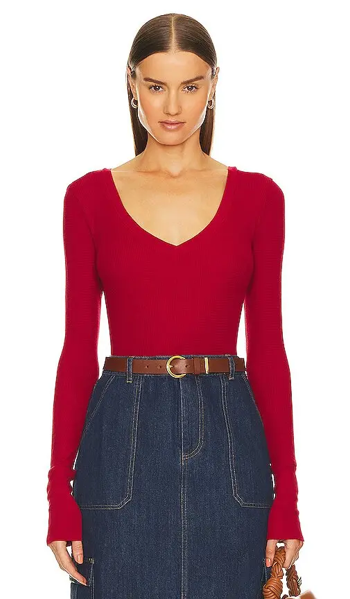 BOBI Long Sleeve Scoop Neck Tee