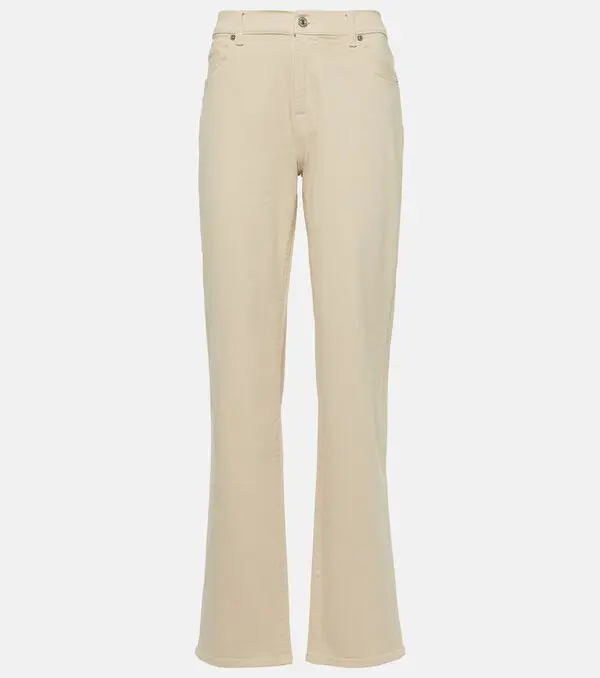 7 For All Mankind Ellie Mid-rise Straight Jeans