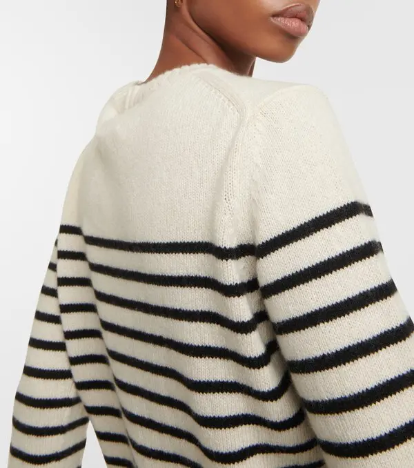 Khaite Diletta Striped Cashmere Sweater