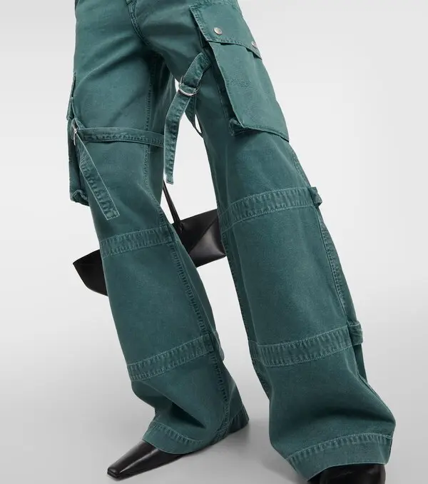 AGOLDE Vivian Strap Mid-rise Wide-leg Jeans