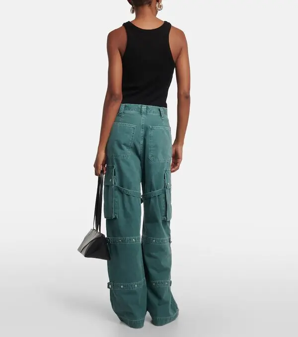 AGOLDE Vivian Strap Mid-rise Wide-leg Jeans