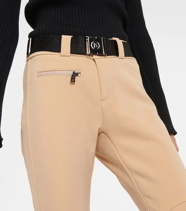Bogner Madei Mid-rise Slim Ski Pants - Neutrals