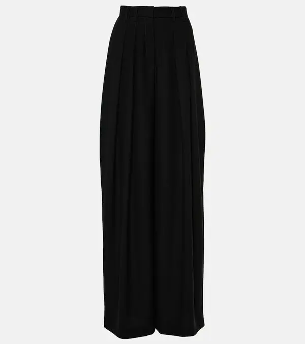 MONOT Mônot Pleated Crêpe Wide-leg Pants
